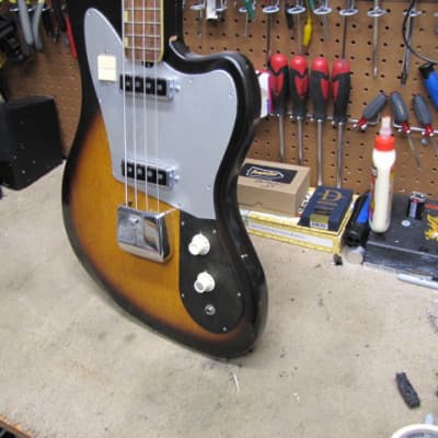 Tiesco EB200 Bass 1966 - Sunburst - Vintage on the Cheap! | Reverb