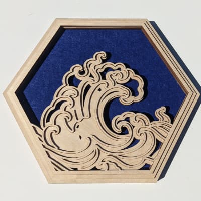 Acoust-Hex - Wood Hexagon Sound Diffuser Acoustic Wall Panel | Reverb