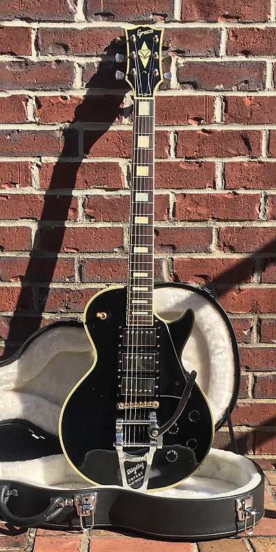Greco LES PAUL CUSTOM “BLACK BEAUTY” 1987 - EBONY - GIBSON | Reverb