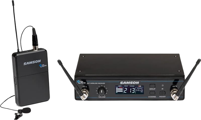 Samson Concert 99 Lavalier Wireless Microphone System, K Band | Reverb
