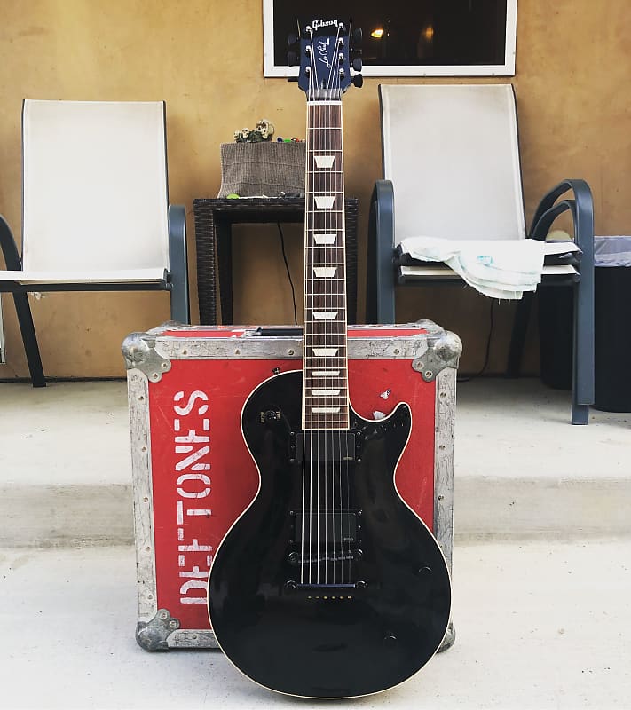 Gibson Les Paul 7 String 2014-2015 Black | Reverb