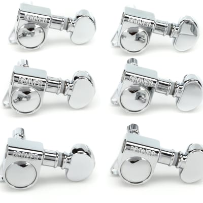 Grover 406C Mini Locking Rotomatic Tuners - 3+3 Chrome | Reverb