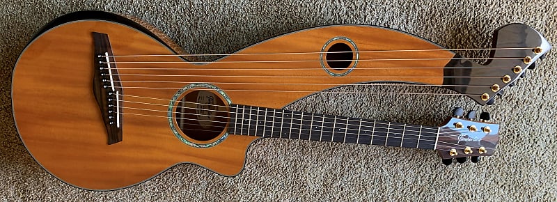 Timberline T30HGPC 12 String Harp Guitar 2021 - Mahogany, | Reverb