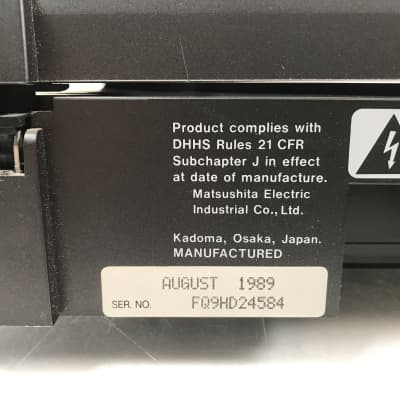 Technics SL-PC20 1989 Top Load Multi Compact 5 Disc CD Player | Reverb