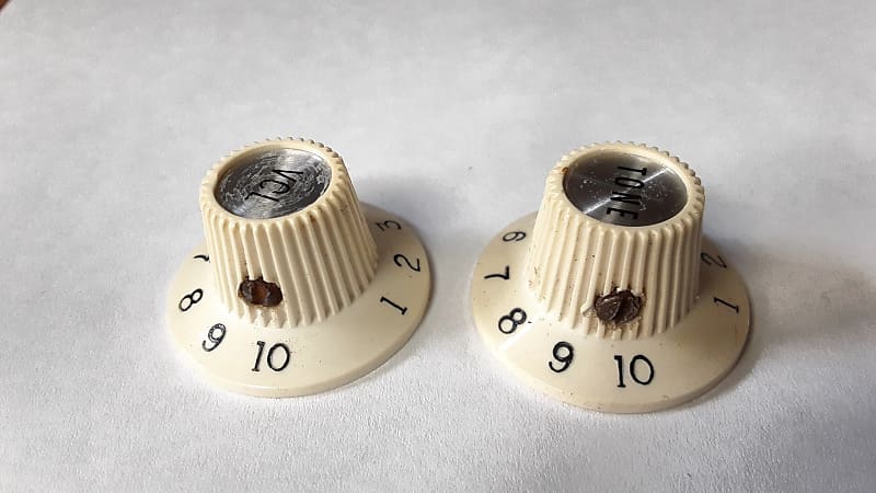 vintage 1960's Jazzmaster Knob Set ( KNOBS ) - Original | Reverb