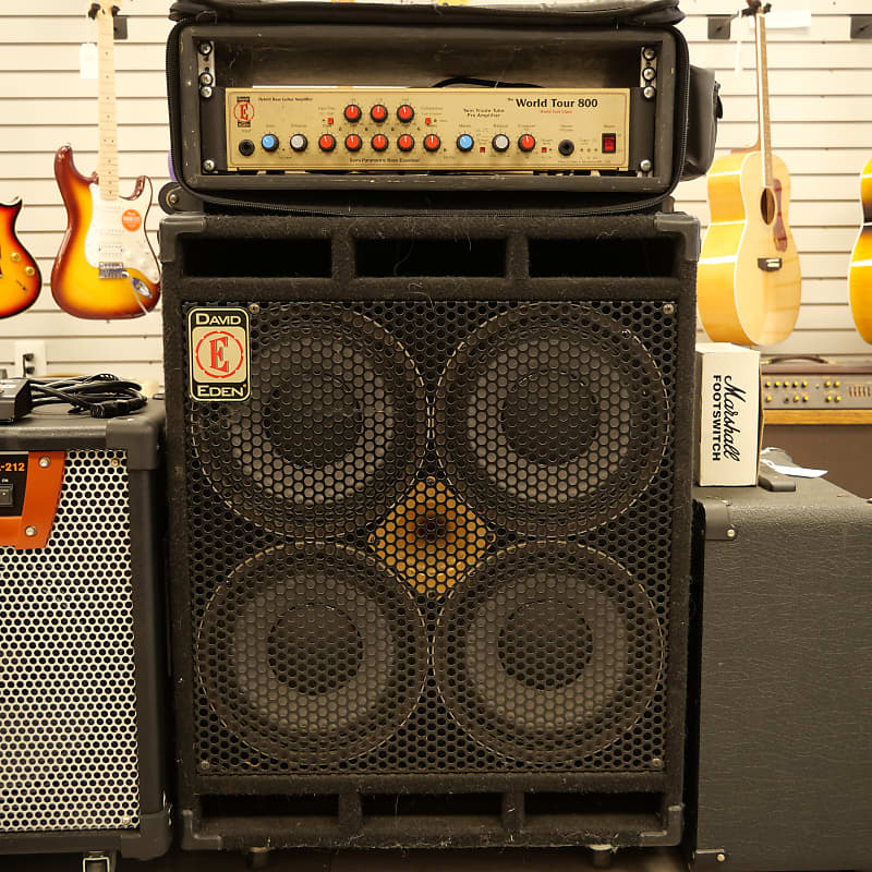 David Eden WT800 World Tour Bass Amp Head with 4x10 Cabinet | Reverb