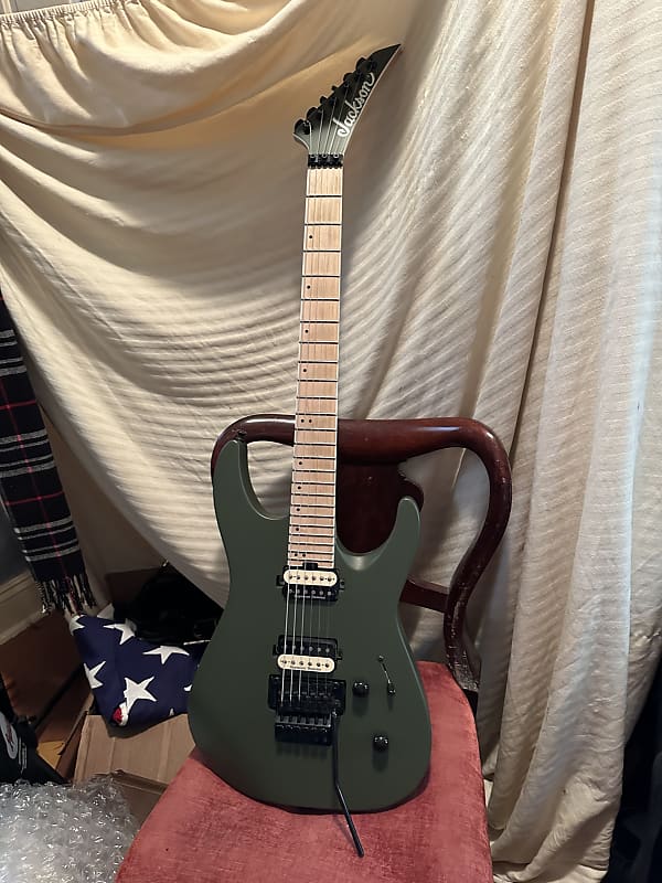 Jackson Mxj electric guitar Milatary green | Reverb
