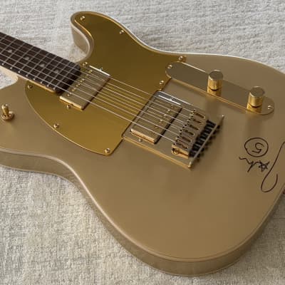 2019 Squier John 5 SIGNED Signature J5 Telecaster Frost Gold | Reverb