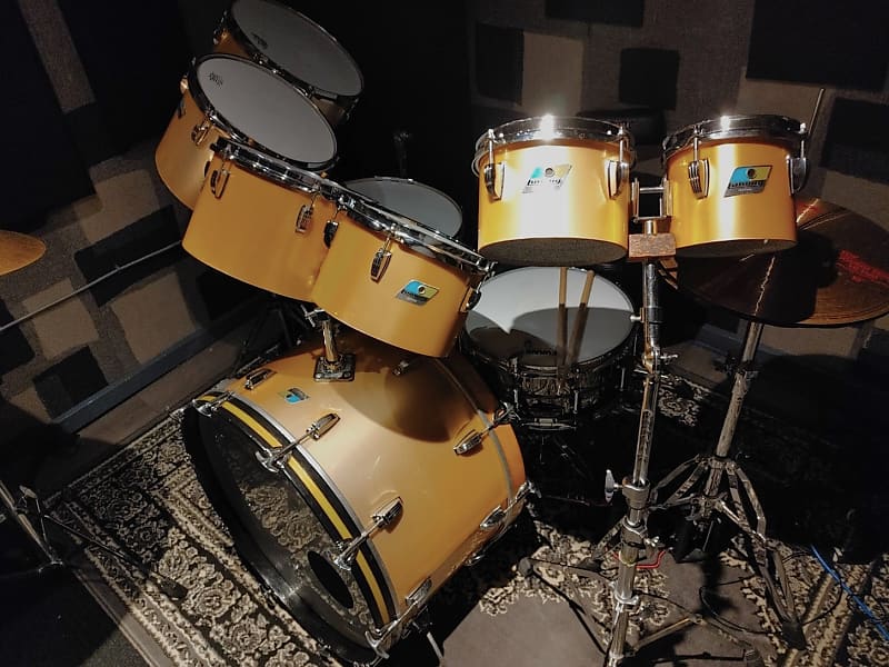Ludwig Concert Tom Shell Pack 1970's - Gold Silk | Reverb Canada
