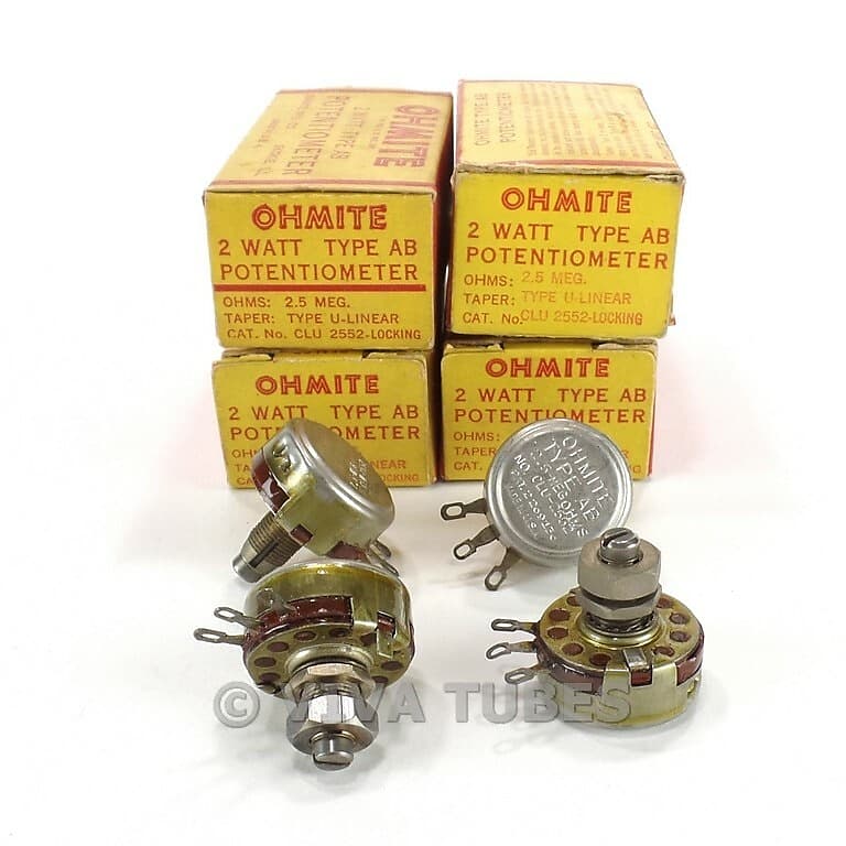 NOS NIB Vintage Lot of 4 Ohmite CLU-2552-Locking Type AB | Reverb UK