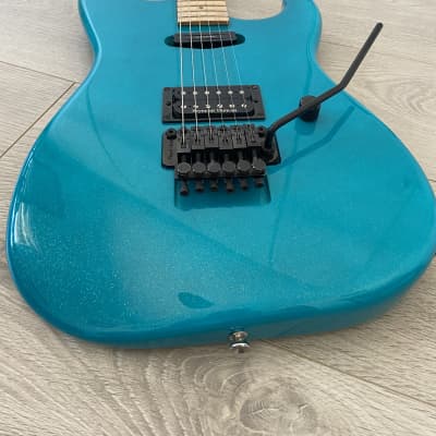 ESP Super Strat 1980s - Turquoise sparkle | Reverb