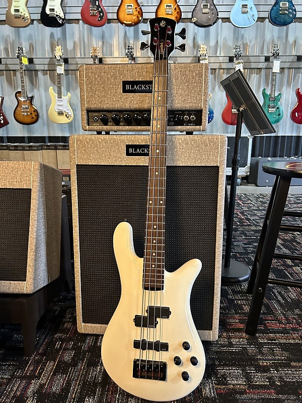 Used Spector NS-2A 4 string bass white w/case | Reverb