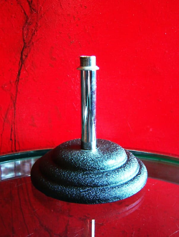Vintage 1950's Snyder DM-1 cast iron microphone desk stand | Reverb
