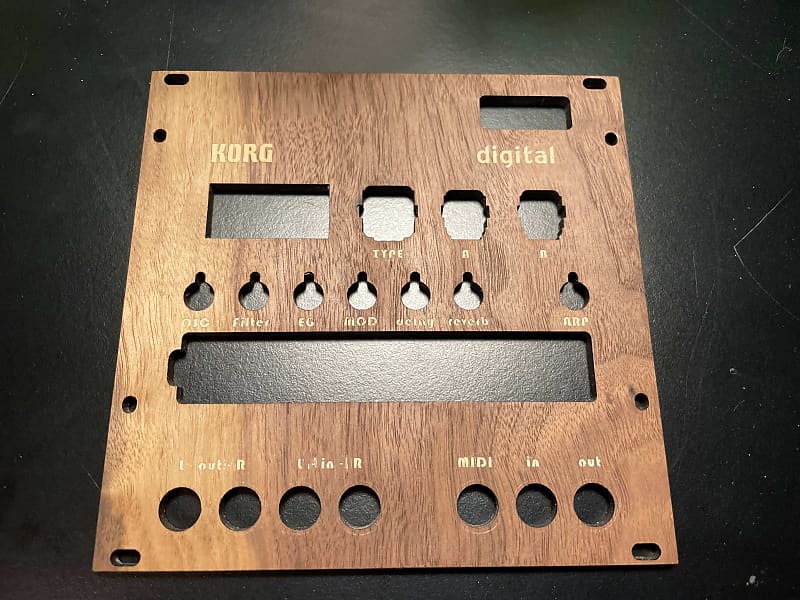 Custom Eurorack panel for Korg NTS-1 | requires routing | Reverb