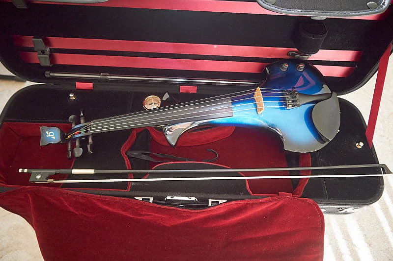 Bridge Lyra 5-String Electric Violin 2021 - Blue | Reverb