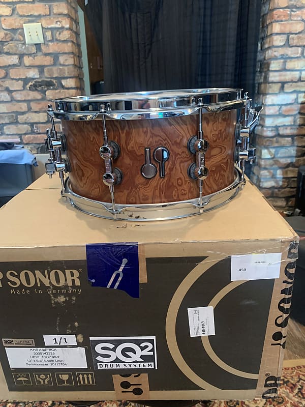 Sonor SQ2 Medium Birch 13 x 6.5 Snare Walnut Roots Satin | Reverb