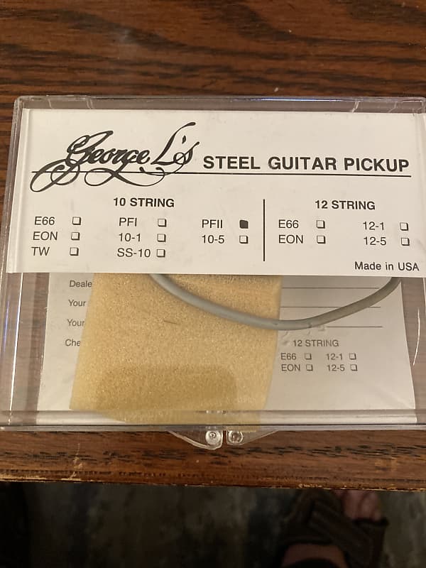 George L’s PF II 2 10 string steel guitar pickup 2020’s Black | Reverb