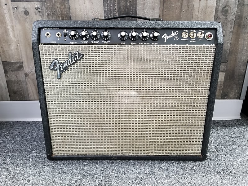1981 Fender 75 Combo Amp - 75Watt Tube Amp - Factory EV-12L | Reverb
