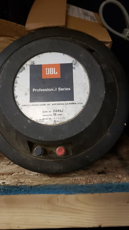 Pair Of Jbl Professional Series 2445j Drivers 1980's No | Reverb