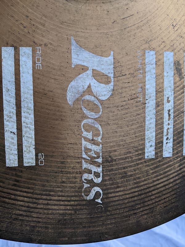 Rogers 20" White Hot Ride | Reverb