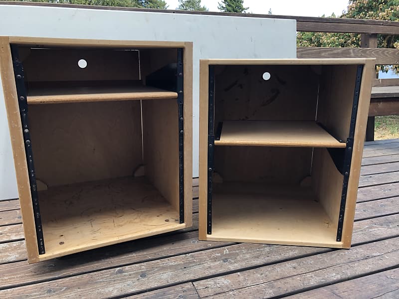 Custom Natural Wood Studio Racks | Reverb