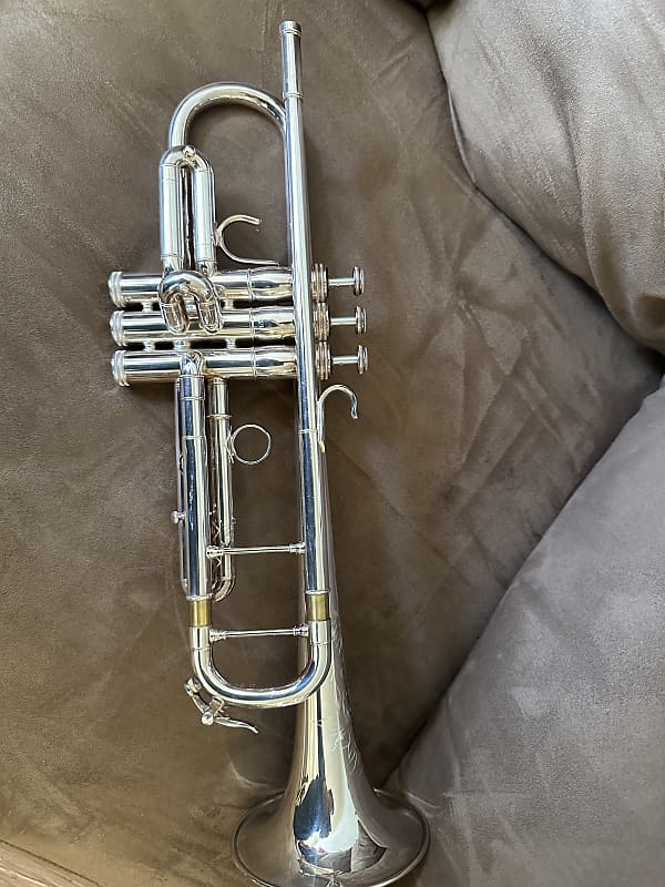 S.E. Shires Bb Trumpet, Model AHW - Silver | Reverb