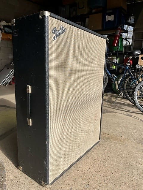 Fender Bandmaster 2x12 Oversized Cabinet 1967ish - Empty - | Reverb