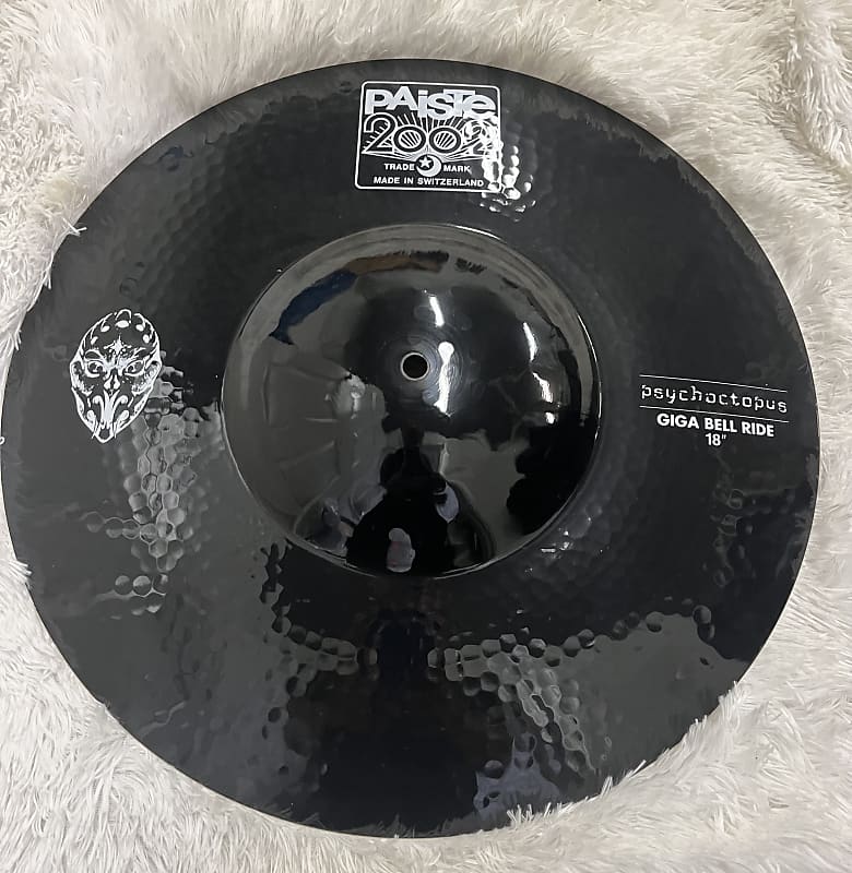 Paiste Cymbals - 18 inch 2002 Giga Bell Ride Cymbal (Black) | Reverb