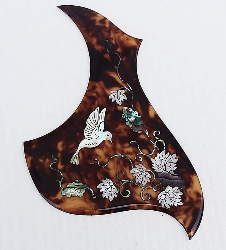 Folk Acoustic Guitar Pickguard Abalone Hummingbird | Reverb