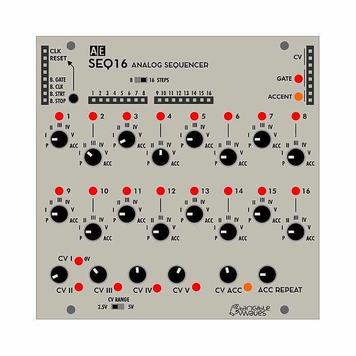AE Modular SEQ16 Analogue 16 Step CV Sequencer Module | Reverb