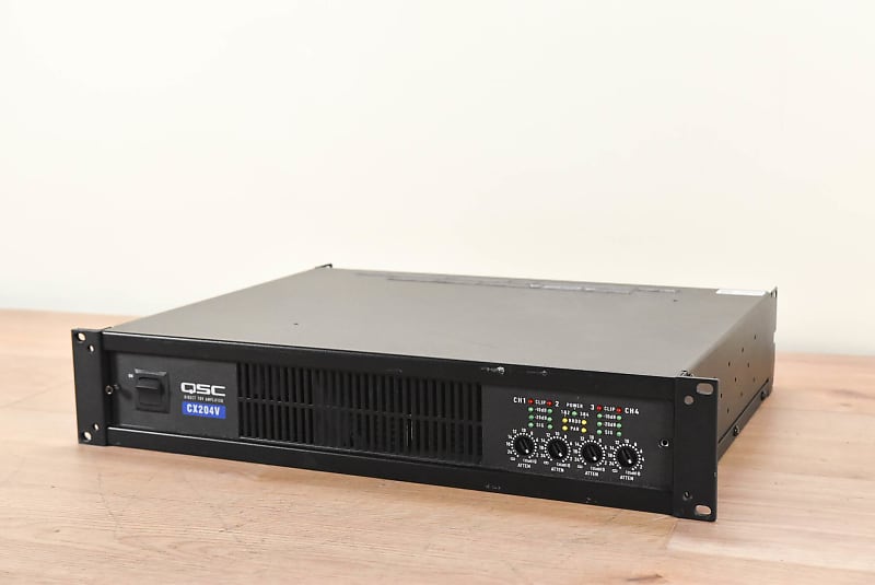 QSC CX204V Four-Channel Power Amplifier (church owned) | Reverb UK