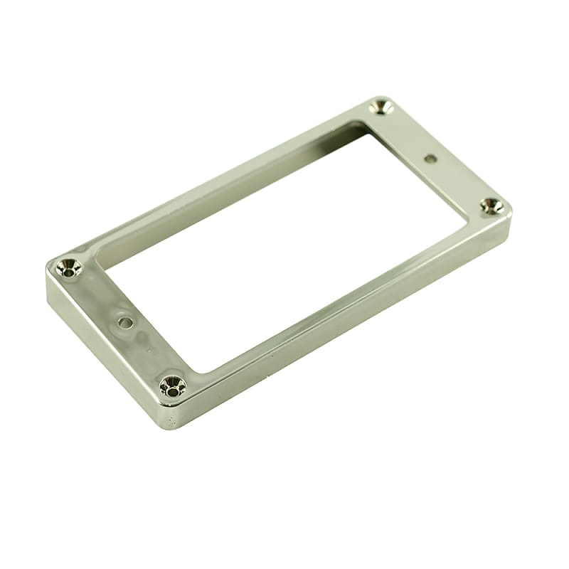WD Plastic Humbucker Pickup Mounting Ring - Flat - Chrome - | Reverb