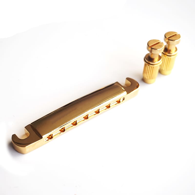 7 String Stop Bar Tailpiece - Gold | Reverb