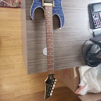 Ibanez RG4EX1 Guitar Body 2006 - Blue Quilted Maple | Reverb