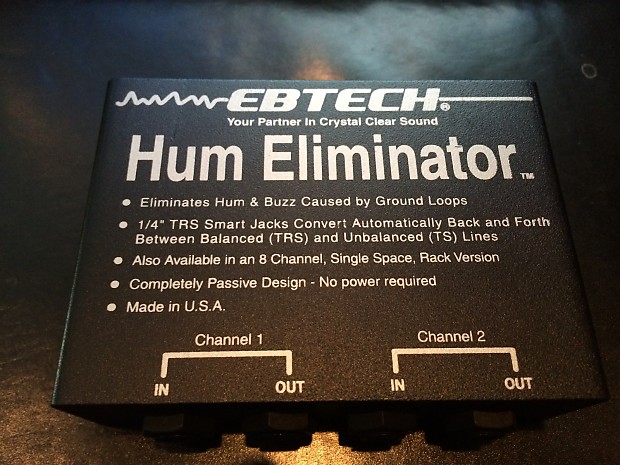 EB Tech Hum Eliminator. Put in your effects-loop and hum is | Reverb