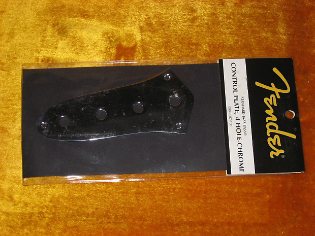 Fender Jazz Bass Control Plate USA Chrome | Reverb