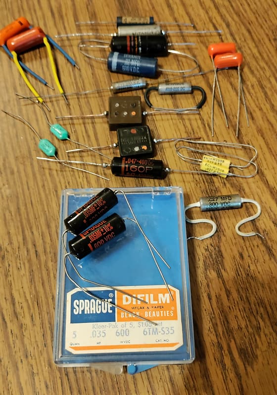 Sprague Bumblebee & Black Beauty lot of 19 caps of various | Reverb