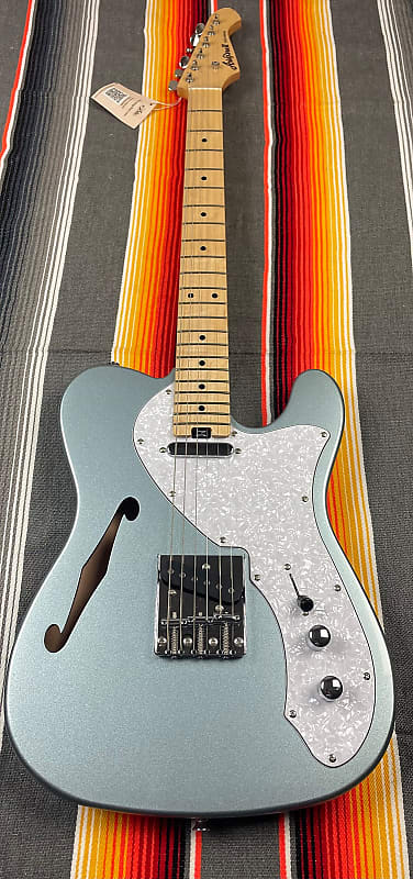 Aria Pro II TEG-TL Metallic Ice Blue Semi Hollow B STOCK | Reverb