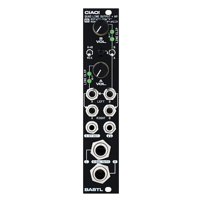 Bastl Instruments Ciao Eurorack Audio Output Module (Black) | Reverb