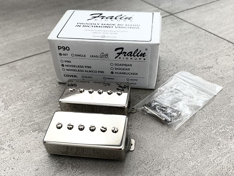 Lindy Fralin Noiseless P90 Humbucker-sized Set | Reverb