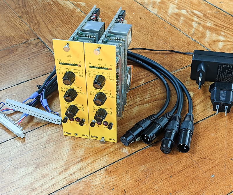 With demo video: Pair Ultra-rare Lawo U973 VCA compressors - | Reverb