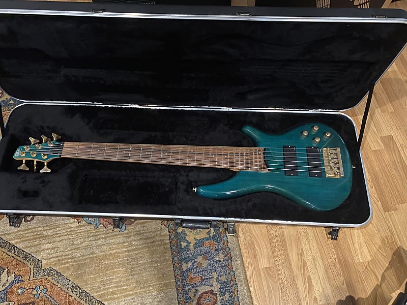 Ibanez SR-506 6-string Bass 1990s Green | Reverb