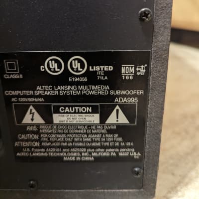 Dell Altec Lansing ADA995 THX 5.1 Speaker System w/Super | Reverb