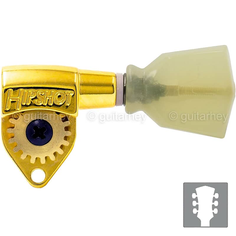 NEW Hipshot CLASSIC OPEN-GEAR Tuners L3+R3 Set w/ KEYSTONE | Reverb