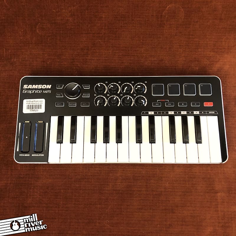 Samson Graphite M25 Mini USB MIDI Controller Keyboard | Reverb