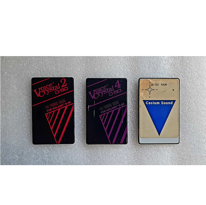 Roland D-50 Voice Crystal 2 and 4 Ram Cards + Cesium Sound | Reverb