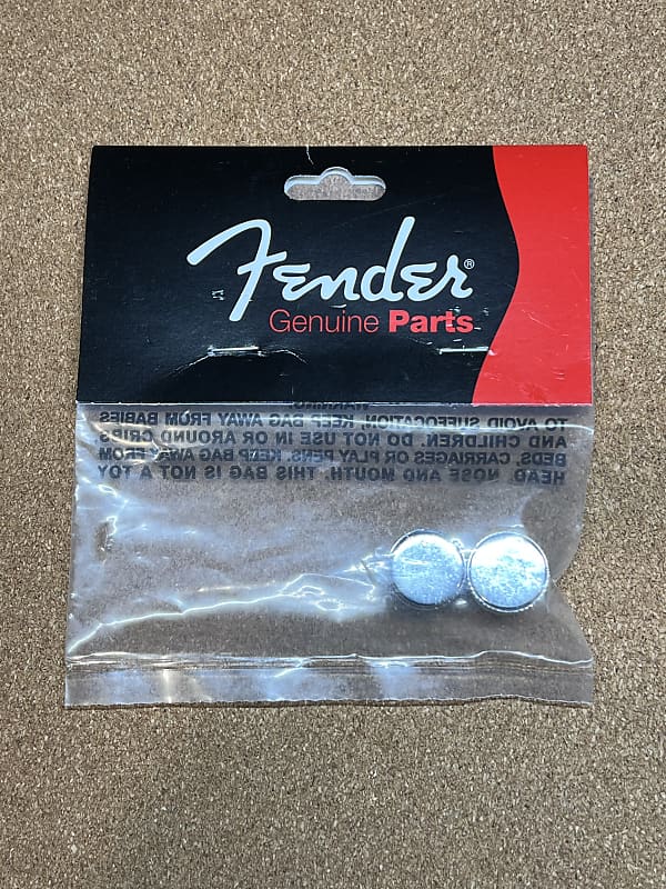 Fender Telecaster/P-Bass Chrome Flat-Top Guitar Barrel Knobs | Reverb