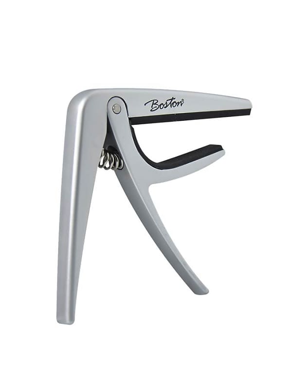 Spring loaded capo for classic guitar, titanium | Reverb