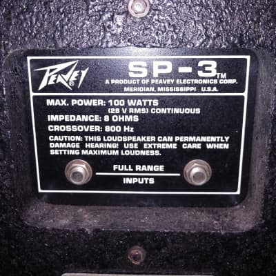 Peavey SP-3 speaker pair | Reverb