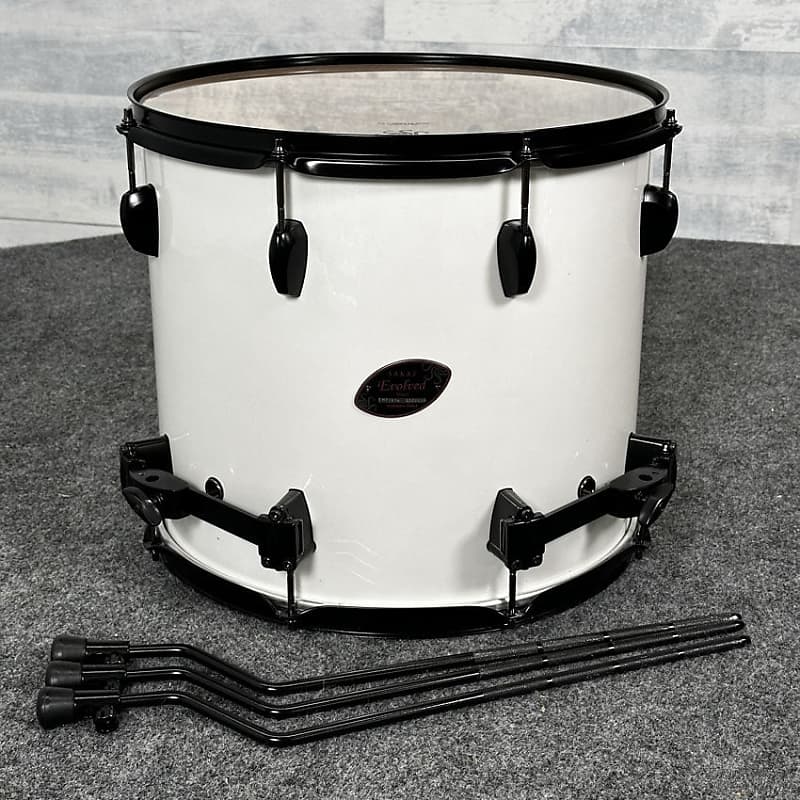 Sakae Evolved Maple Floor Tom 14x13 Pearl White w/Black | Reverb